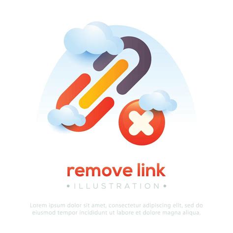 Remove Link Illustration Vector Art At Vecteezy