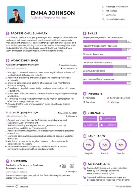 10 Assistant Property Manager Resume Samples And Templates For 2025