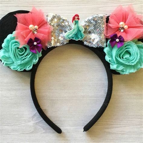 Ariel Mouse Ears Etsy