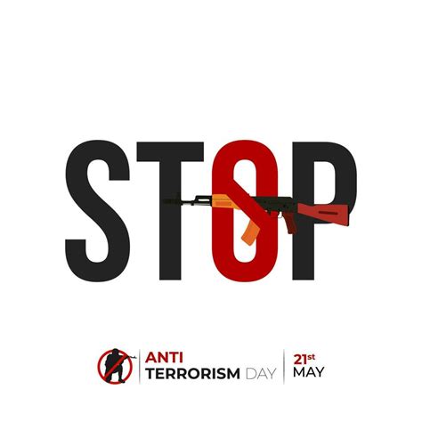 National Anti Terrorism Day Social Media Post 24201011 Vector Art At