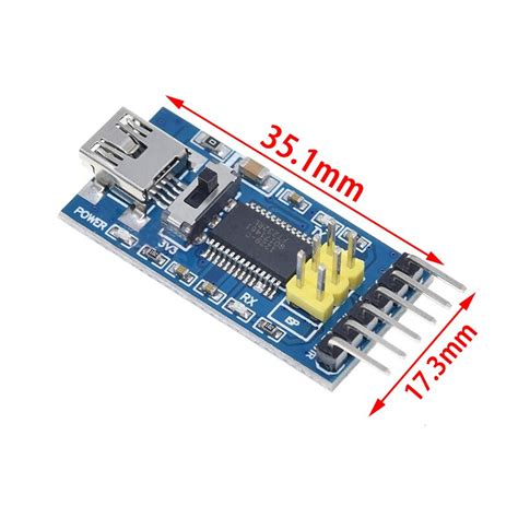 High Quality Ft232rl Ftdi Usb 33v 55v To Ttl Serial Adapter Module