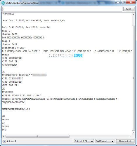 Web Controlled Servo Using Esp8266 Electronicshub
