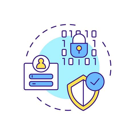 Privacy Concerns Multi Color Concept Icon Cyber Security User Profile Access Control