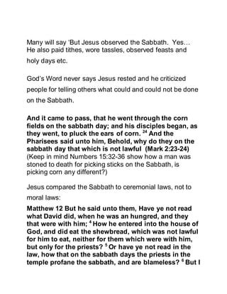 Is Sabbath Keeping For Today Pdf