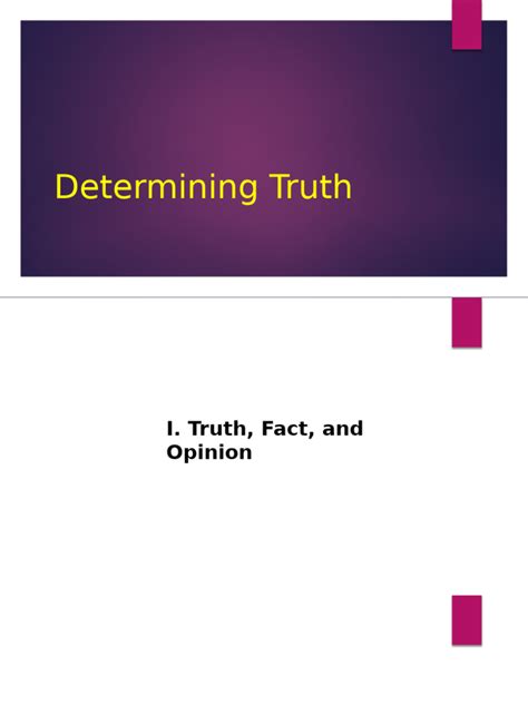 Determining Truth Pdf Truth Fallacy