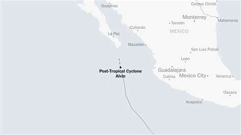 Tracking Post Tropical Cyclone Alvin The New York Times