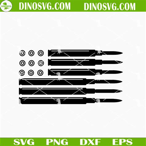 Bullet American Flag Svg Files For Cricut Dinosvg