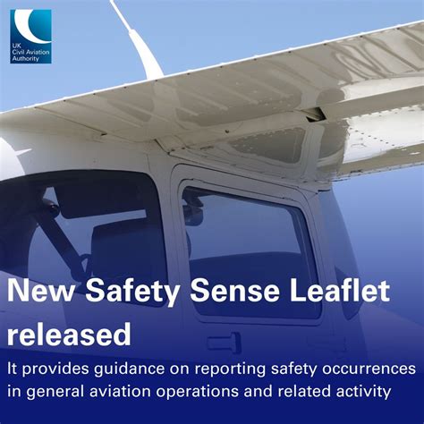 Our New Safety Sense Leaflet Provides Guidance On Reporting Safety Occurrences In General