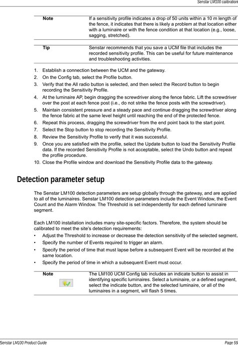 Senstar Lm100 Outdoor Perimeter Intrusion Detection And Lighting System