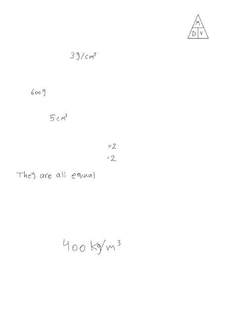 Density Practice Questions Pdf