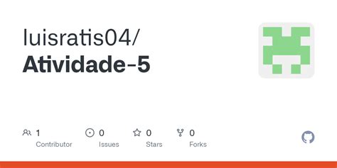 GitHub Luisratis Atividade