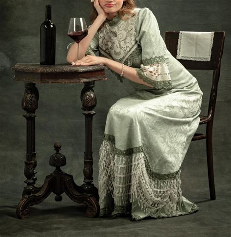 Vintage Party Dress Green Orbit