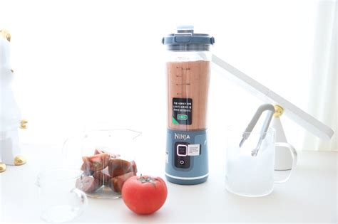 핸드 미니 블렌더 추천 샤크닌자 토마토주스 만들기 네이버 블로그