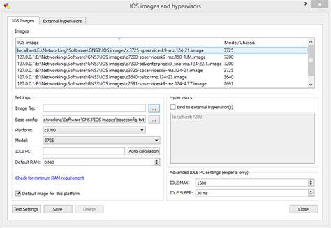Add IOS Image To GNS3