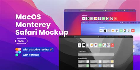 Macos Monterey Realistic Safari Mockup Figma