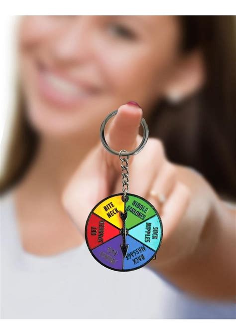 Spin The Sex Wheel Keychain Naughty Party Accessory