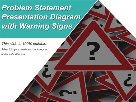 Problem Statement Presentation Diagram With Warning Signs Ppt Icon Presentation Graphics
