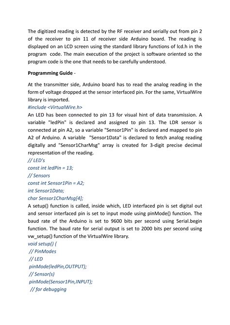 Analog Data Transmission On Rf Module Using Arduino Pdf