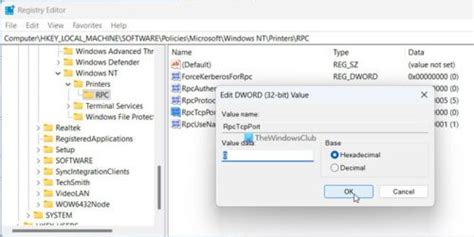Switch Network Printing Between TCP And RPC In Windows