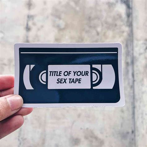 Sex Tape Sticker Nowstalgia