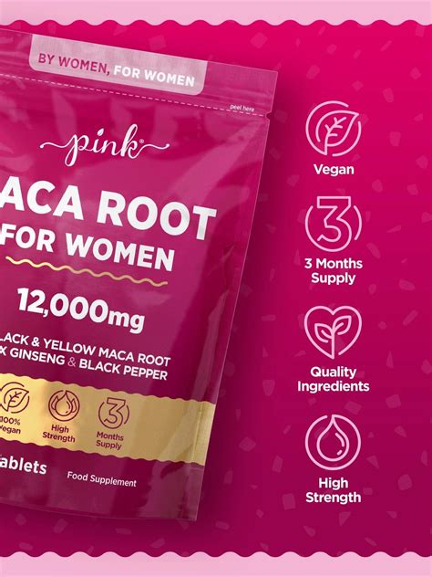 Maca Root Complex For Women 12000 Mg 180 Tablets