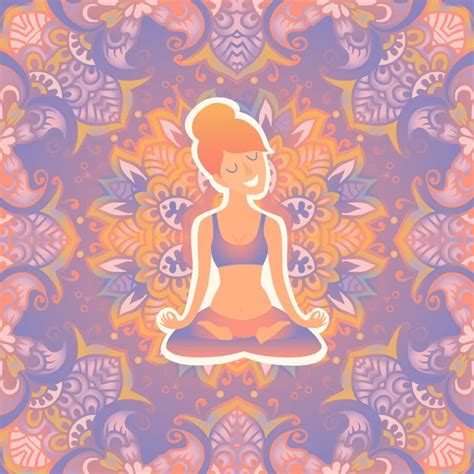 Boy In The Lotus Position ⬇ Vector Image By © Coffeeein Vector Stock