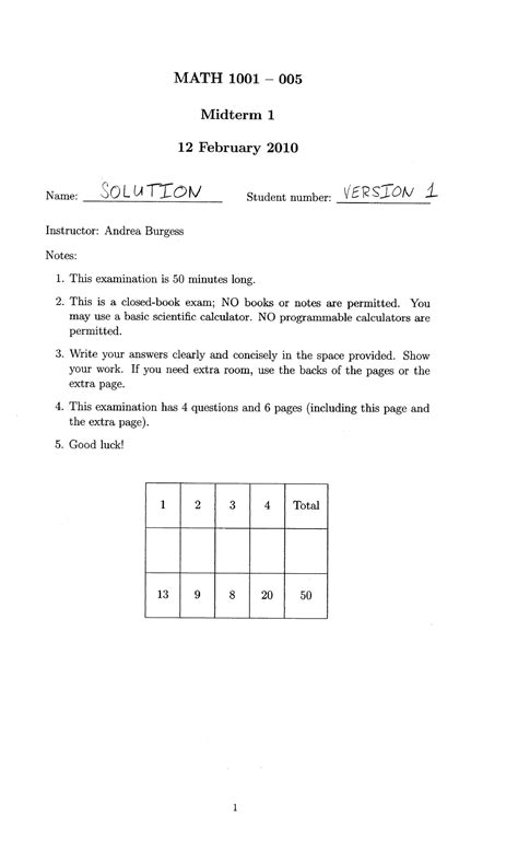 Midterm I Calculus II Math Studocu