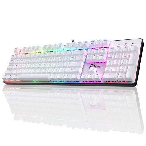 Buy RK ROYAL KLUDGE RK920 100% Wired Mechanical Keyboard, Full Size 104 ...