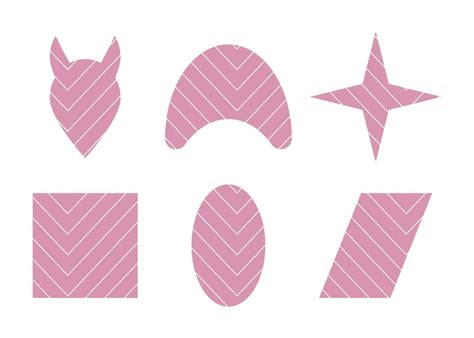 Set Of Geometric Shapes With Decorative Filling Vector Illustration 15839019 Vector Art At Vecteezy