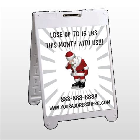Health Santa 402 A Frame Sign