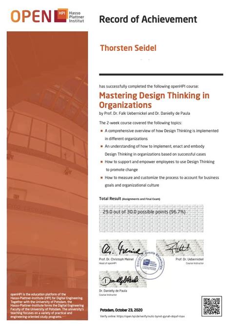 Designthinking Usercentric Innovation Thorsten Seidel