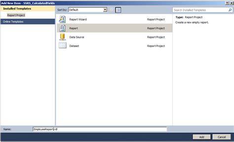 ssrs report calculated field