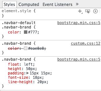 Overwriting Default Bootstrap Css With Custom CSS Only Works With Important Rule Stack Overflow