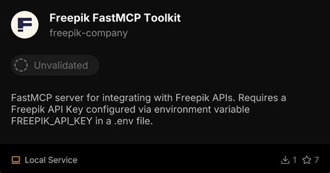 Freepik FastMCP Toolkit MCP Servers LobeHub