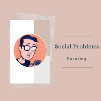 Social Problems ESL Speaking By EslMaterialsKr TPT