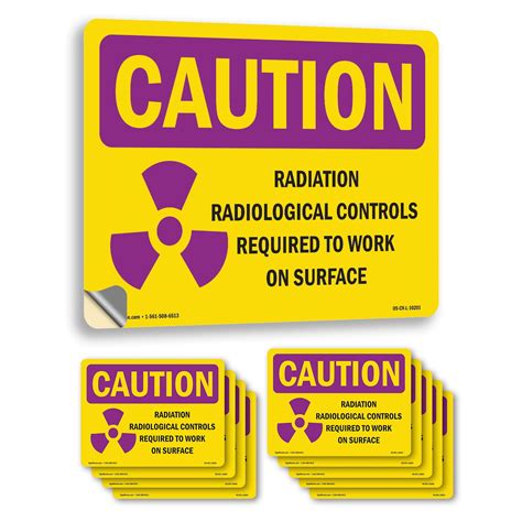 Radiation Contamination Radiological With Symbol Osha Caution Radiation