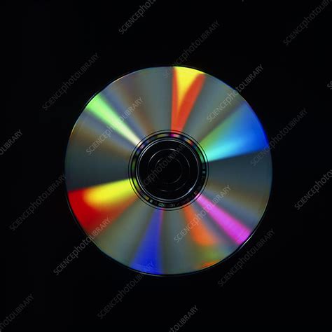 Compact Disc With Light Interference Patterns Stock Image T515 0181 Science Photo Library