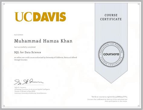 hamza khan on linkedin sql datascientist ucdavis