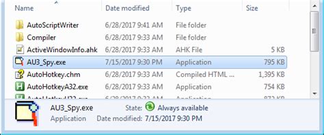 autohotkey what is au3 spy exe where can i find it stack overflow