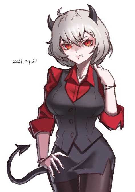 Malina Helltaker Drawn By Junik Snrj Danbooru