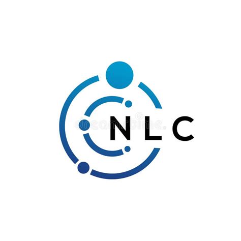 Nlc Letter Technology Logo Design On White Background Nlc Creative