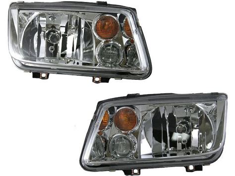 Headlight Assembly Set Of 2 With Integrated Fog Lights Compatible