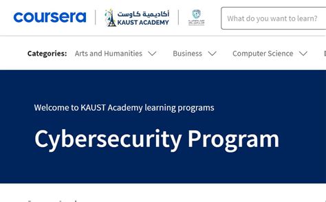 Cybersecurity Professionaldevelopment Kaustacademy Nationalcybersecurityauthority Coursera