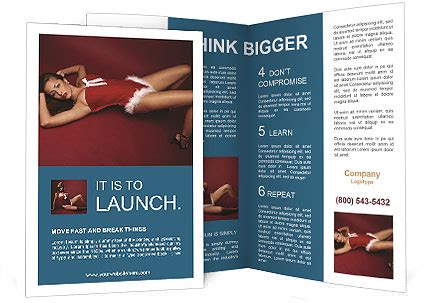 Sexy Santa S Girlfriend Brochure Template Design ID 0000023240 SmileTemplates Com