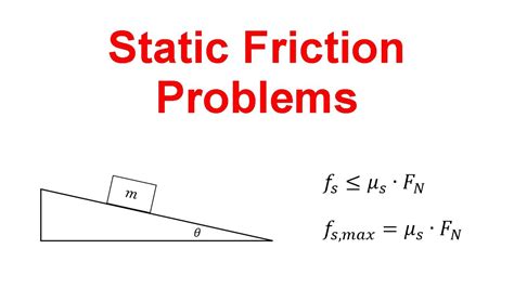 Static Friction Problems Physics Youtube