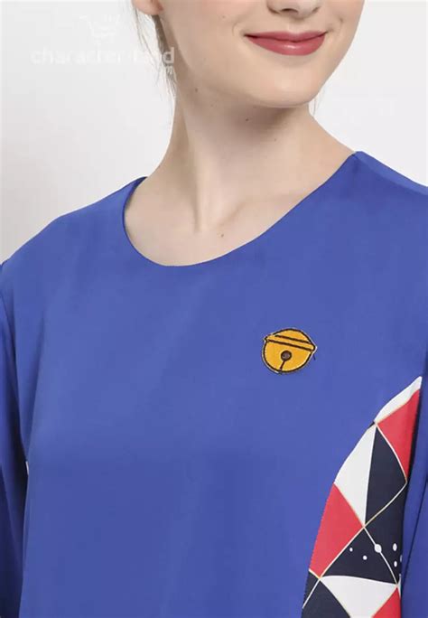 Jual Doraemon Doraemon Geometric Pattern Dress Blue Original 2025 Zalora Indonesia