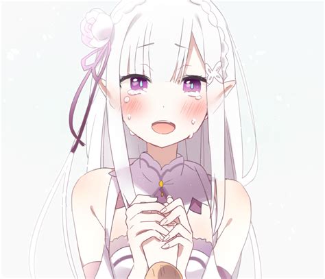 Emilia And Natsuki Subaru Re Zero Kara Hajimeru Isekai Seikatsu Drawn By Manio Danbooru