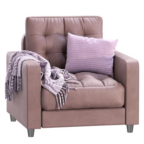 Armchair Linkoln Leather Divan Ru - 3D Model for Corona