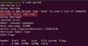 Parted Command Examples In Linux Cheat Sheet GoLinuxCloud