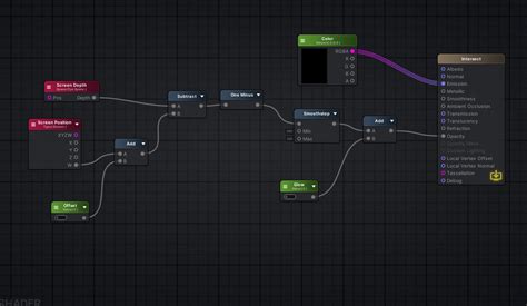 Intersection Glow Shader Using Amplify Shader Editor Unity Engine Unity Discussions